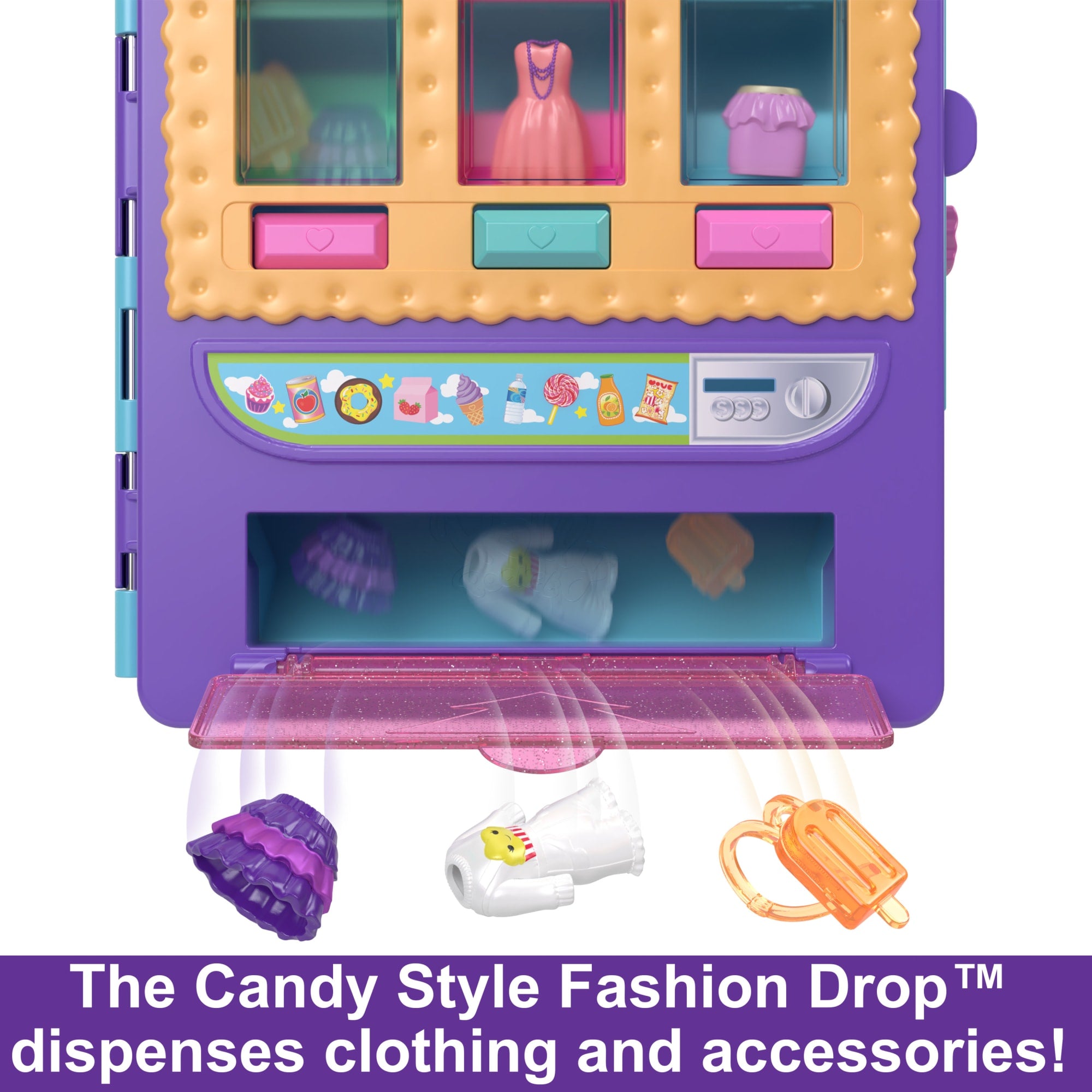 POLLY POCKET CANDY STYLE FASHION DROP Playset | Mattel