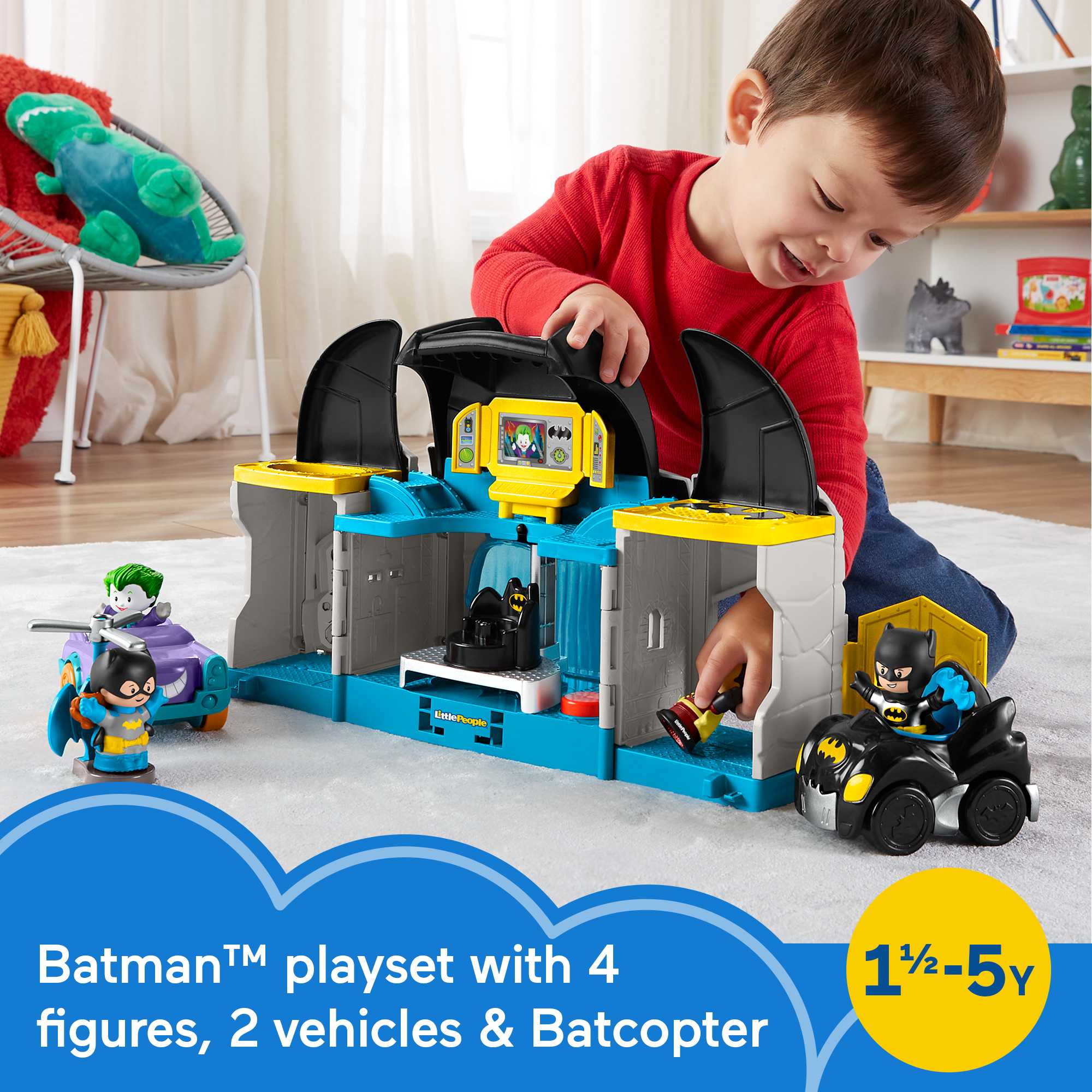 Fisher-Price Little People DC Super Friends Deluxe Batcave | Mattel
